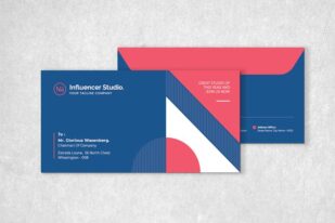 Influencer Studio Envelope Template | Design Shack