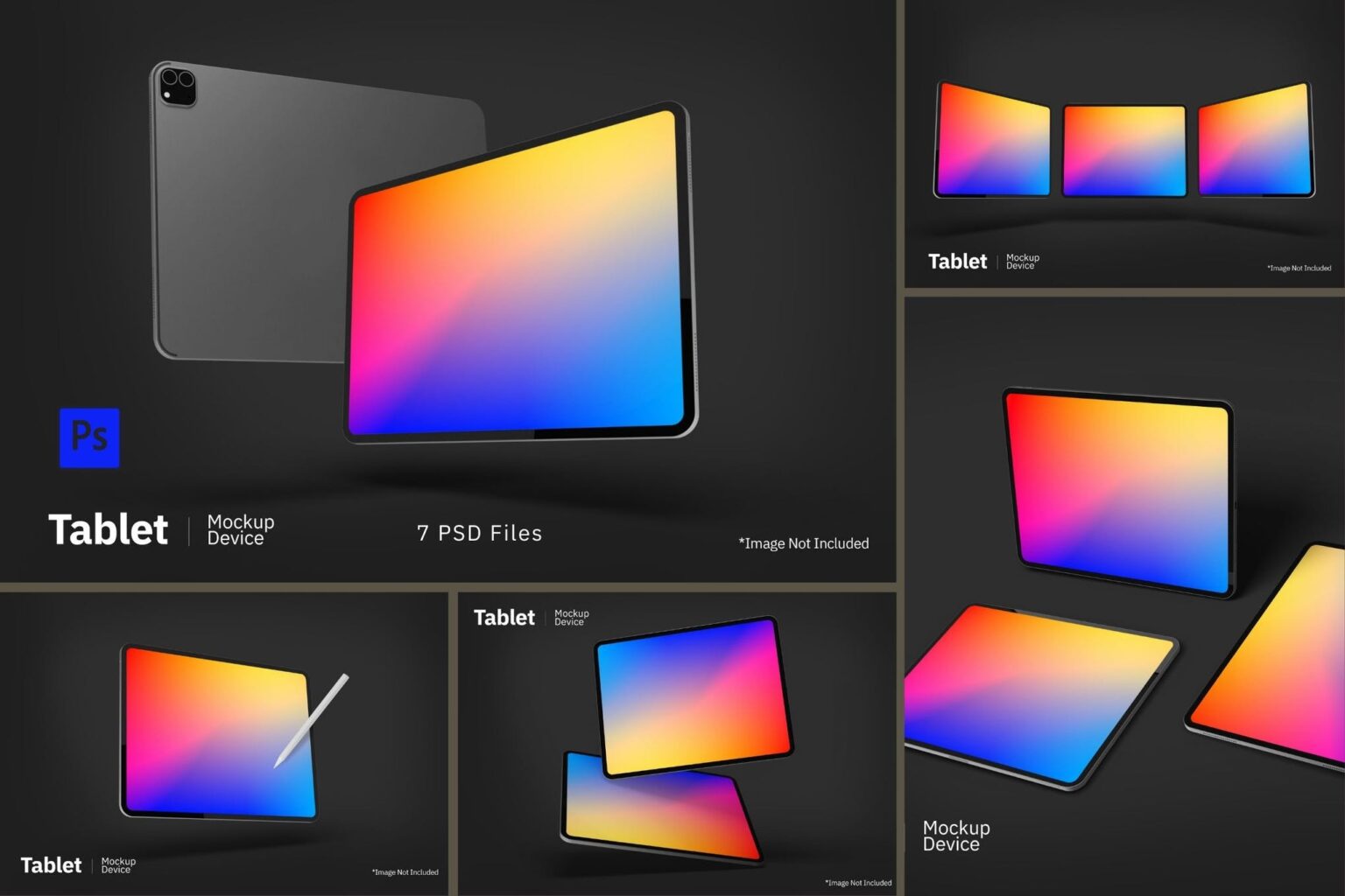 60+ iPad Mockup PSD & PNG Templates - Shack Design