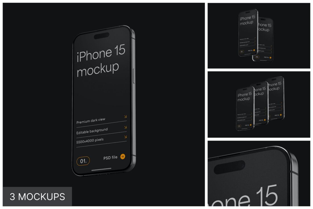 10+ Best iPhone 15 & iPhone 15 Pro Mockups – Yes Web Designs