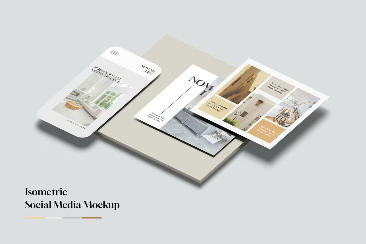 60+ Best Isometric Mockup Templates | Design Shack