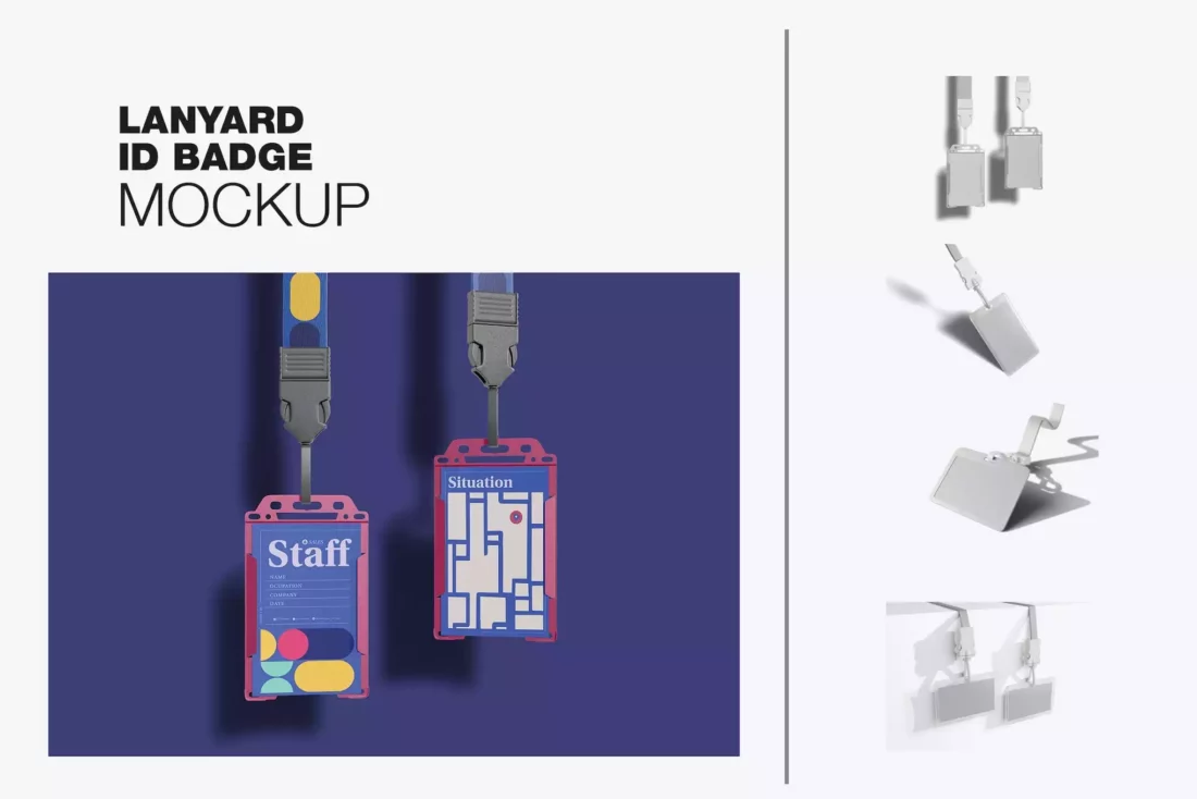 Lanyard ID Badge Mockup Pack | Design Shack