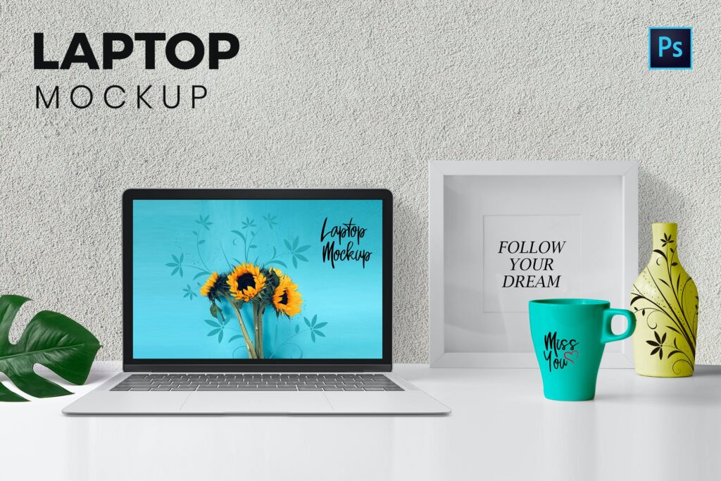 40+ Laptop Mockup Templates (PSD & PNG) – Yes Web Designs