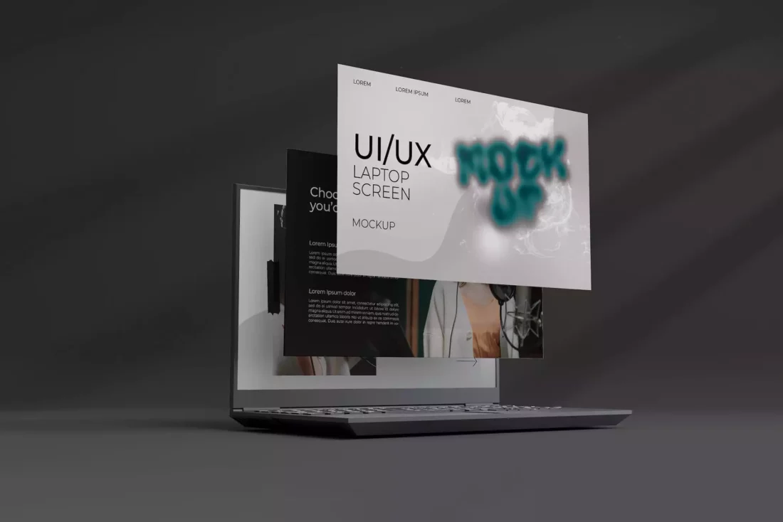 Laptop Screen Website Mockup | Design Shack