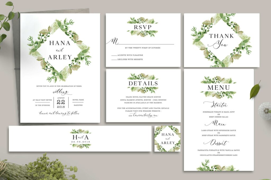 20+ Elegant Wedding Menu Templates & Ideas (For Food & Drink) | Design ...