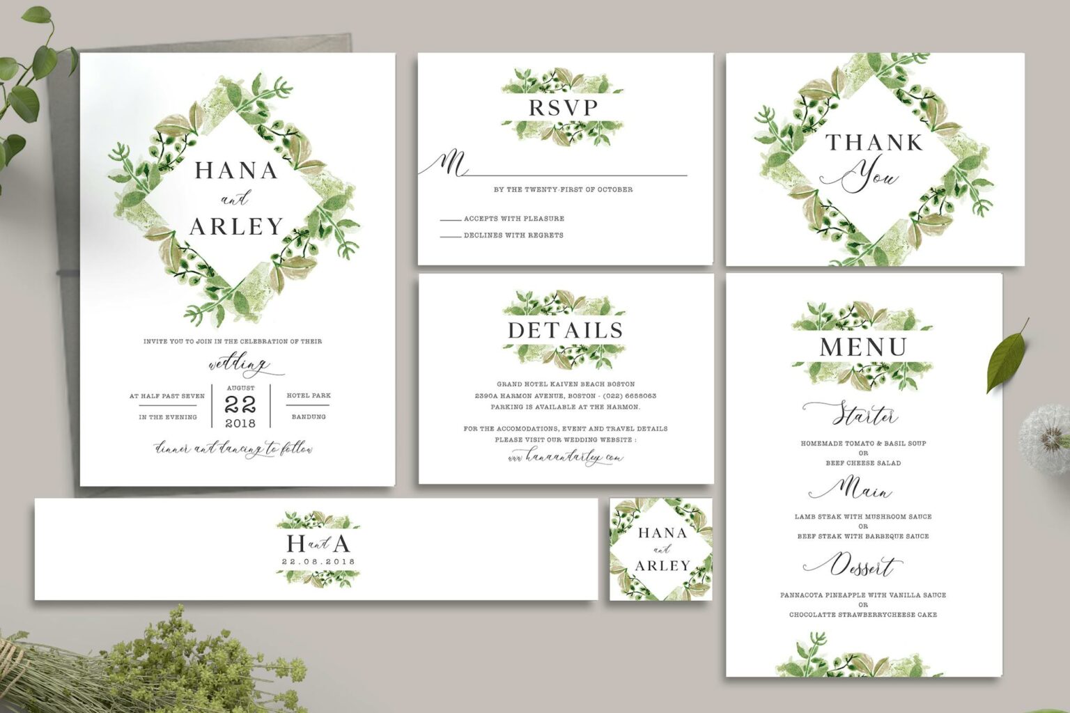20+ Elegant Wedding Menu Templates & Ideas (For Food & Drink) | Design ...