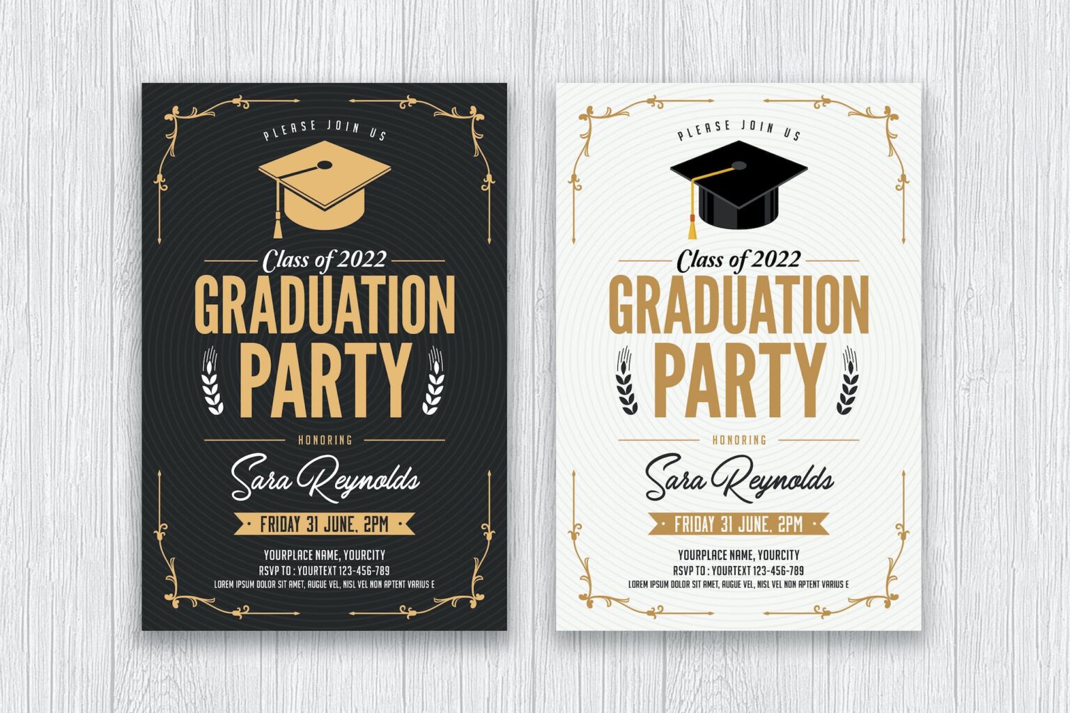 20+ Best Graduation Templates (Invitations, Announcements ...
