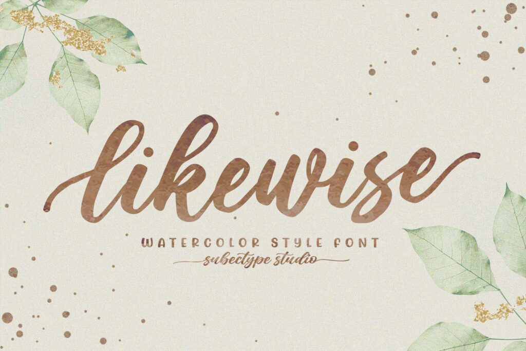 20+ Best Watercolor Fonts for Creative Typography Designs | Design Shack