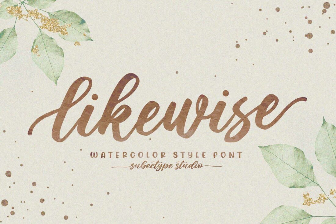 20+ Best Watercolor Fonts for Creative Typography Designs | Design Shack