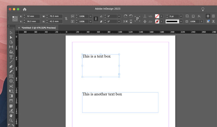 Cara Menghubungkan Kotak Teks di Indesign - desainae.com