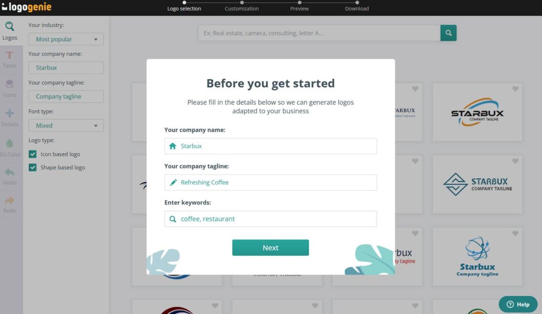 Logogenie: Craft a Unique Business Logo in 3 Simple Steps | Design Shack