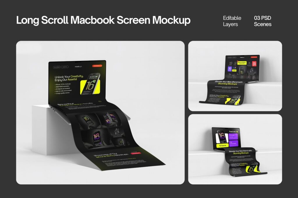 130+ MacBook Mockup PSD Templates 2026 – wavewebtech.com