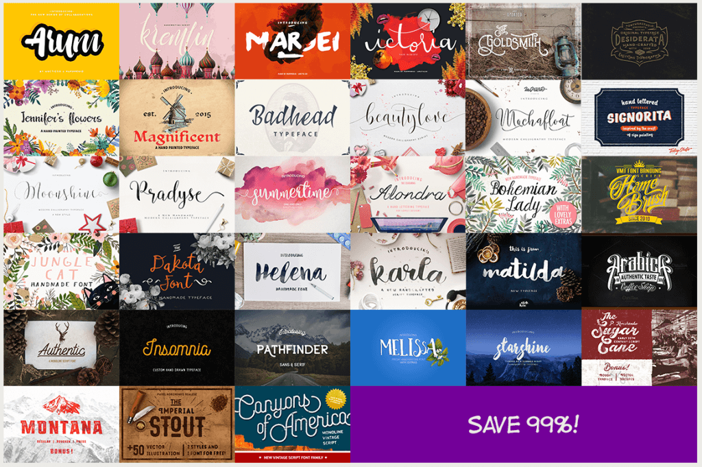 30 Premium Font Bundles | Design Shack