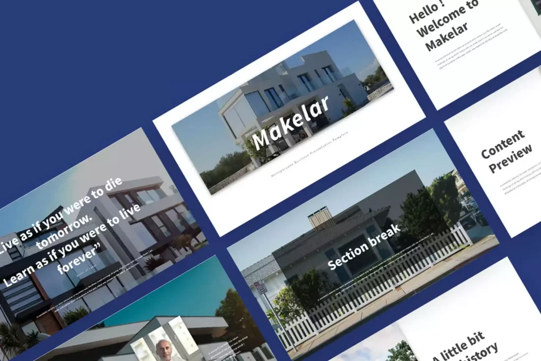 Makelar Presentation Template | Design Shack