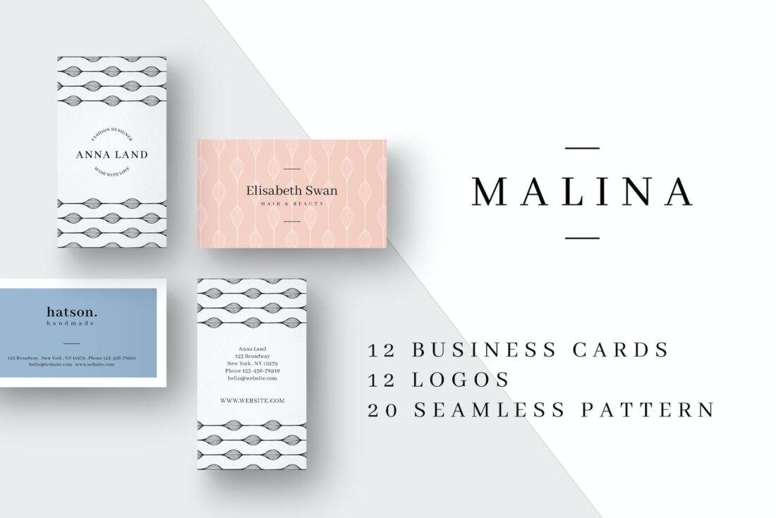 Malina Business Card Template | Design Shack