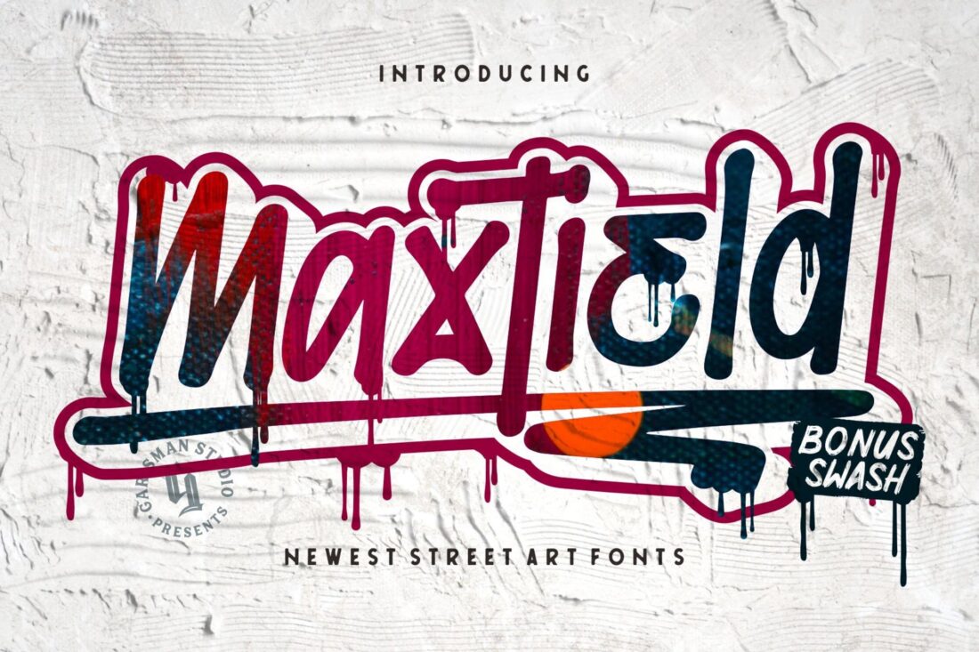 20+ font cat semprot terbaik (stensil, grafiti & lainnya) - desainae.com