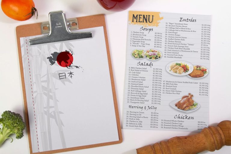 20+ Menu Mockup Templates (Free & Pro) | Design Shack