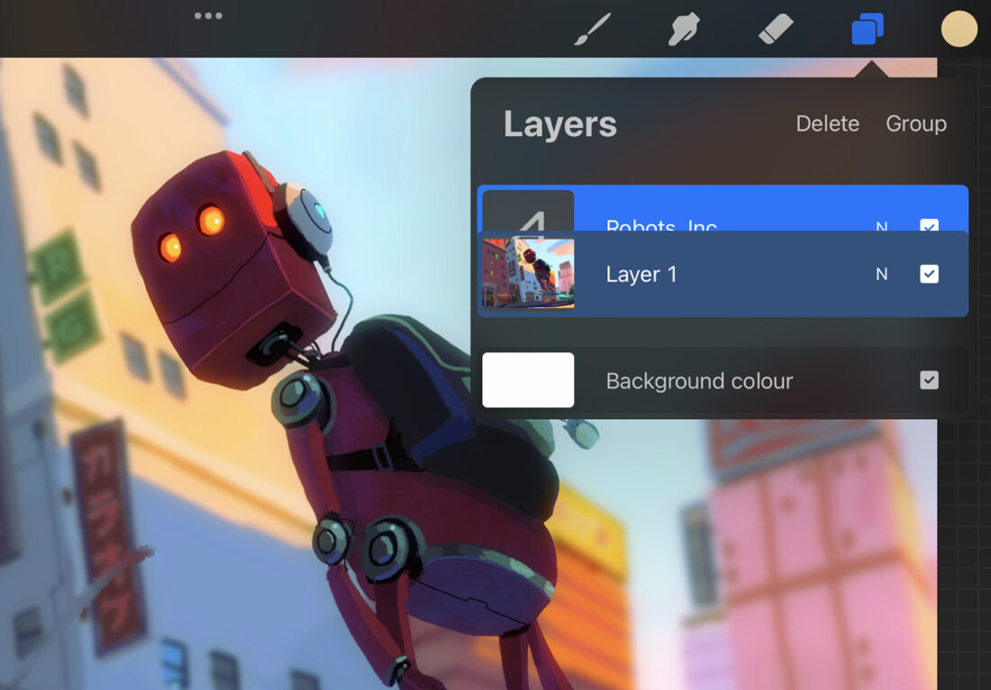 How To Select Merge And Delete Layers In Procreate Design Shack