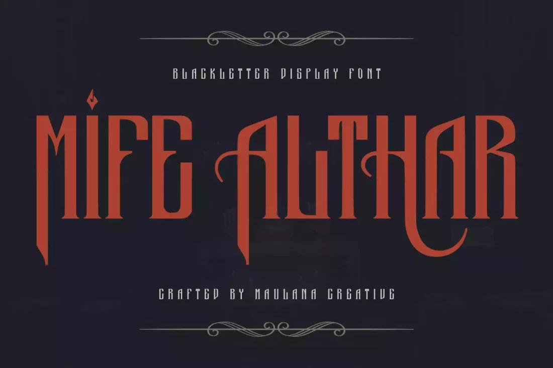 Mife Althar Blackletter Font | Design Shack