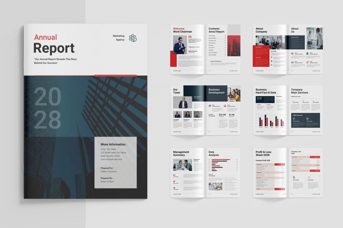 80+ Annual Report Templates (Word & InDesign) 2024 - Blog of Web Design ...