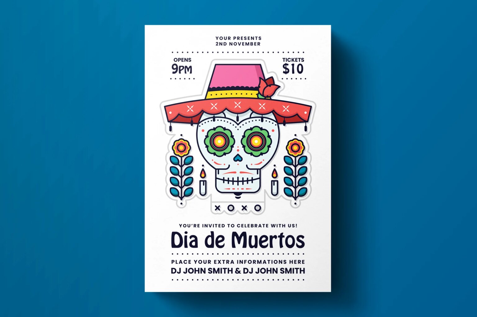 25+ Día De Los Muertos Mockups, Graphics & Resources (Day of the Dead ...
