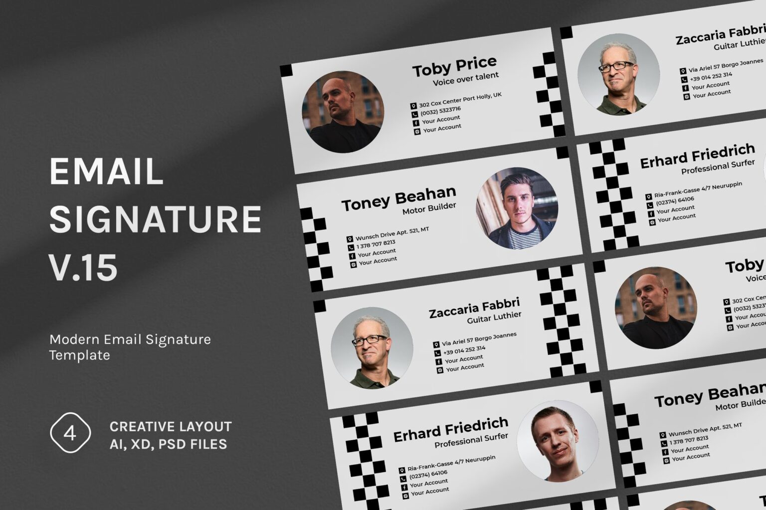 35+ Best Professional Email Footer Signature Templates (+ Free Tips ...