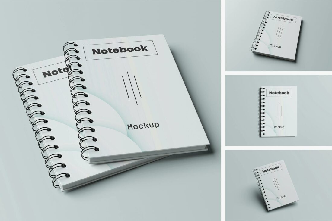 Minimal Notebook Mockups | Design Shack