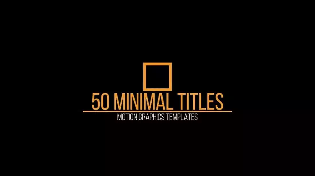 50 Minimal Premiere Pro Animated Title Templates | Design Shack