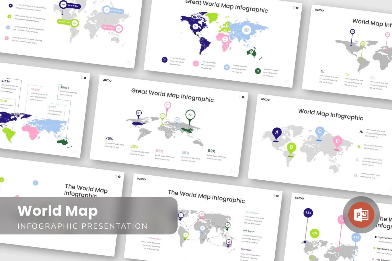 20+ Best World Map Templates for Designers (Free & Pro) | Design Shack