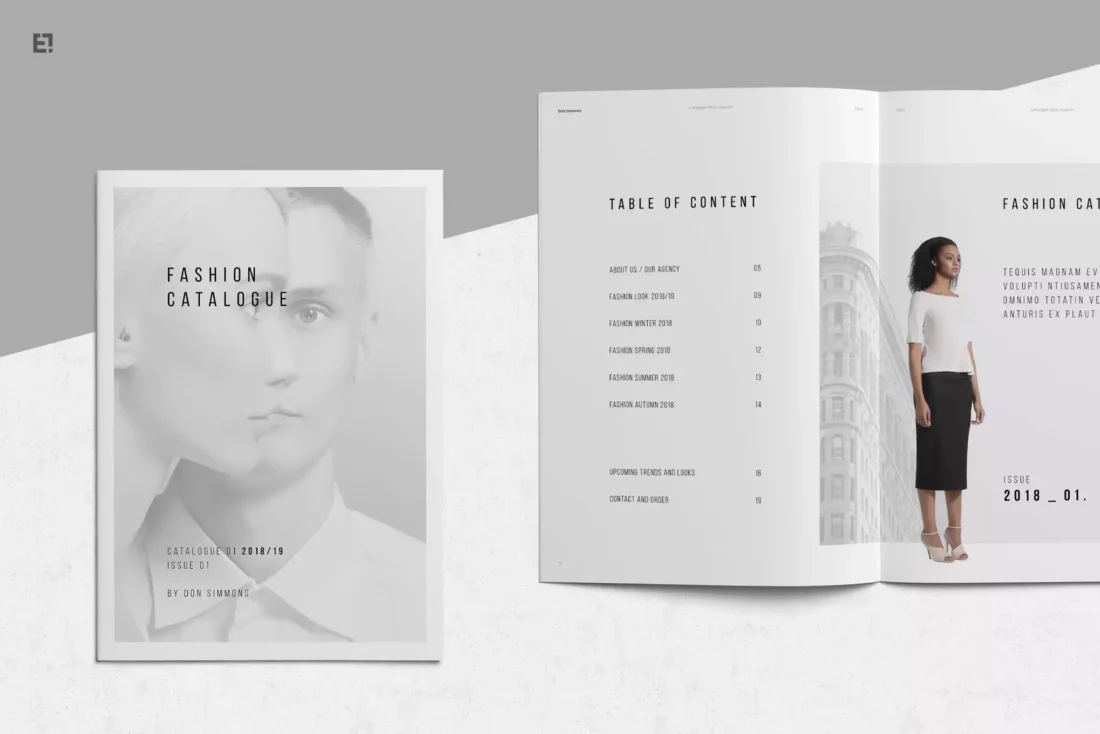 Minimalist Catalog for InDesign | Design Shack