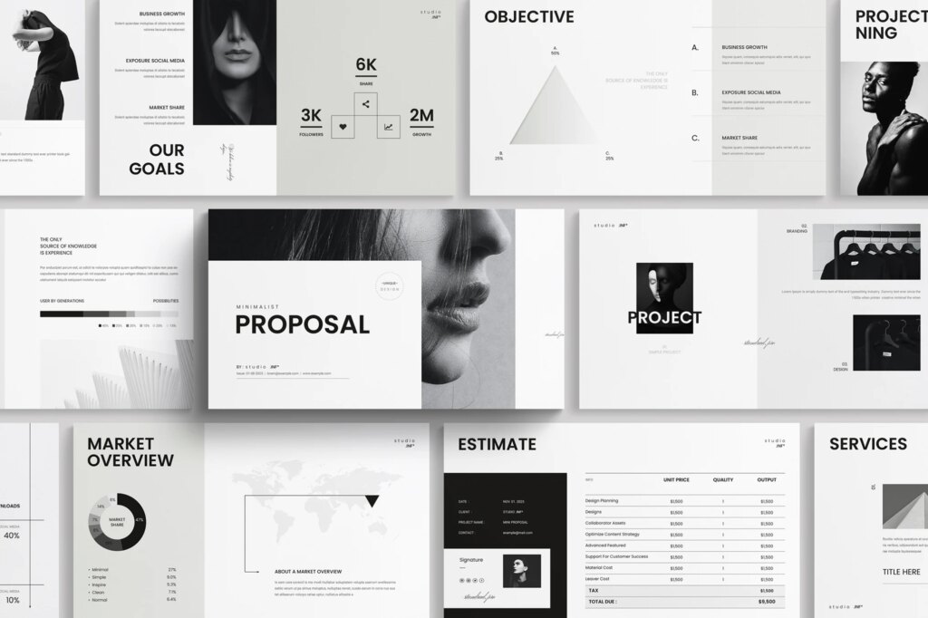 50+ Minimalist + Simple Google Slides Themes (Minimal Designs) | Design ...