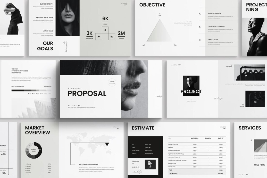 50+ Minimalist + Simple Google Slides Themes (Minimal Designs) | Design ...