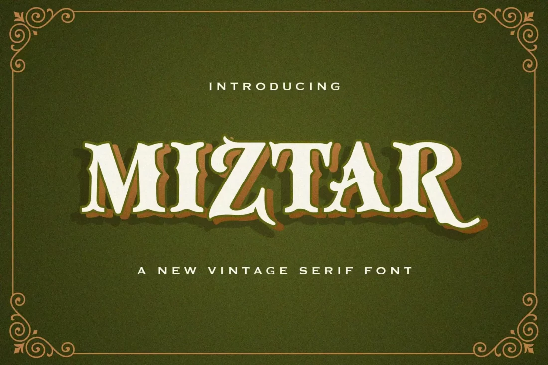 Miztar Font | Design Shack