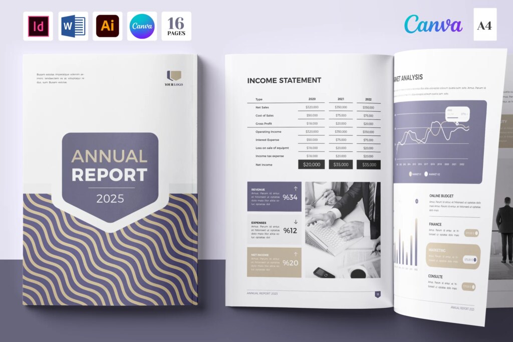 100+ Annual Report Templates (Word & InDesign) 2025 | Design Shack
