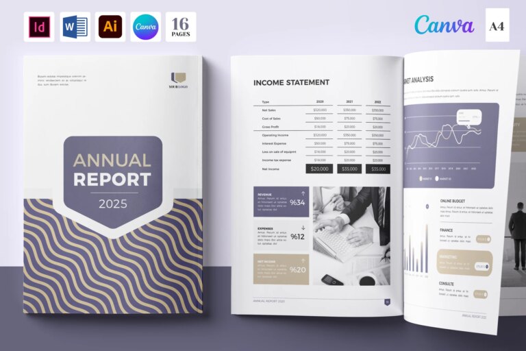 100+ Annual Report Templates (Word & InDesign) 2025 | Design Shack