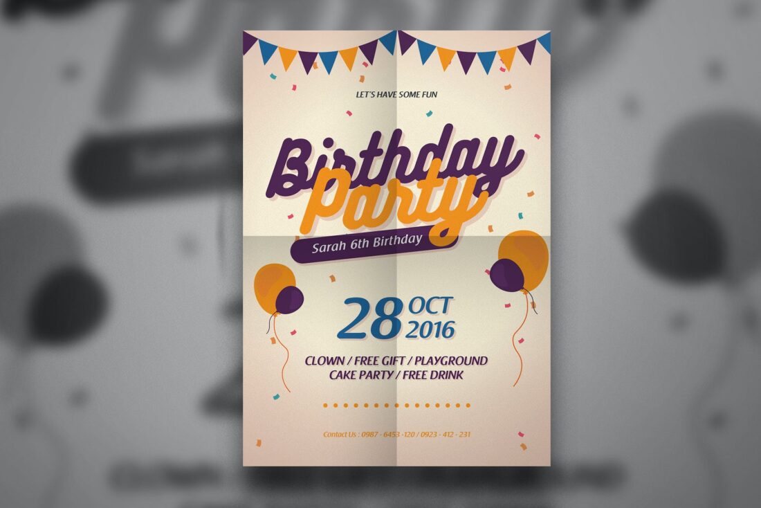 30+ Templat Flyer Pesta Natal & Ulang Tahun Terbaik - desainae.com