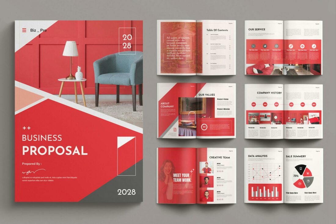 35+ Best Marketing & Sales Brochure Template Examples | Design Shack