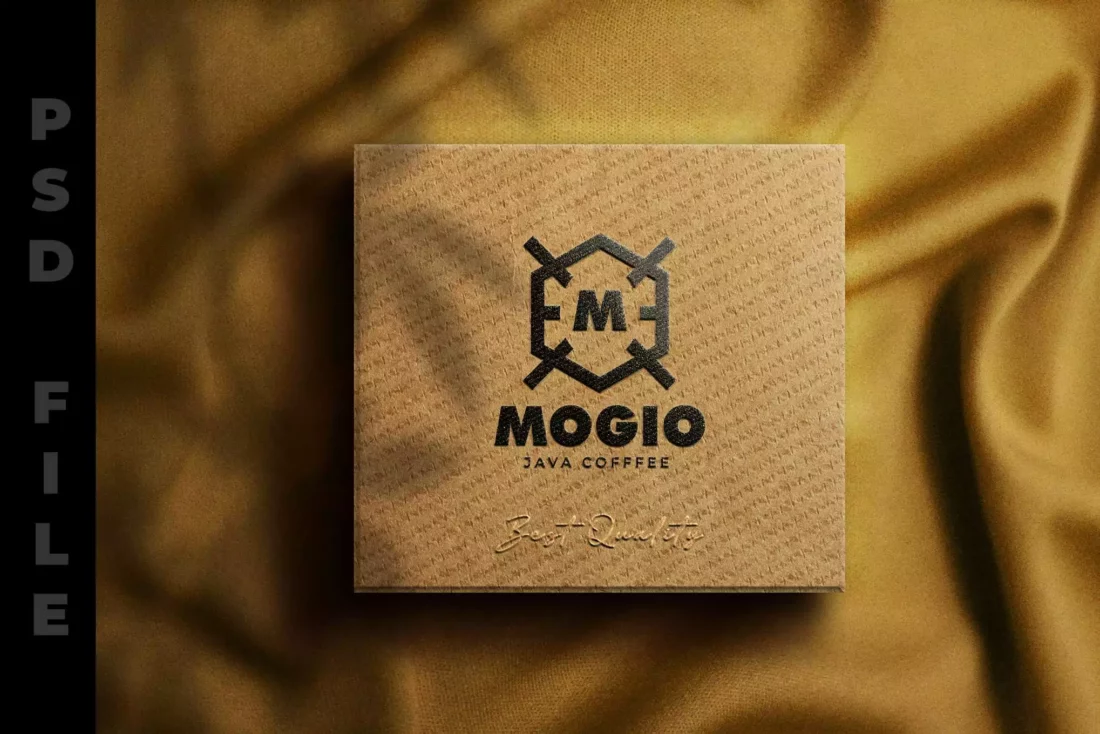 Modern Cardboard Box Mockup | Design Shack