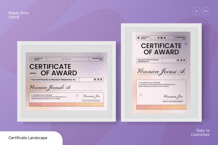 30+ Editable Certificate & Award Templates for Word + Google Docs ...