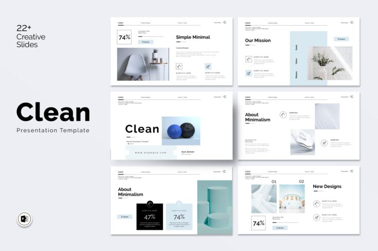 50+ Best Clean PowerPoint Templates (Free & Pro) | Design Shack