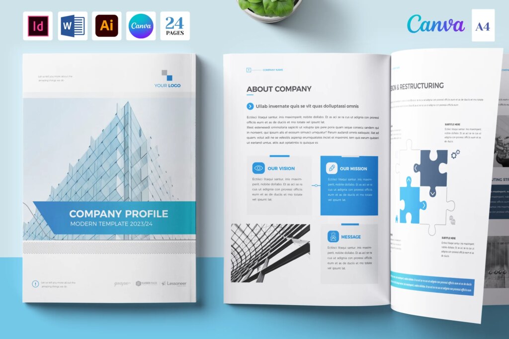 100+ Best Company Profile Templates (Word + PowerPoint) 2025 - Shack Design