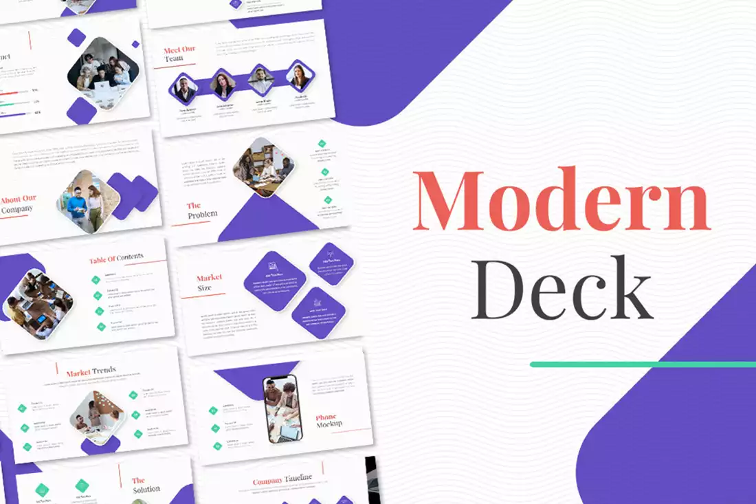 Modern Deck Free PowerPoint Template | Design Shack