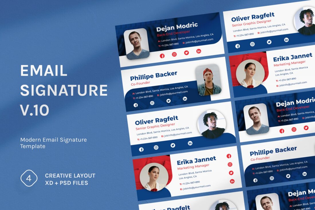 35+ Best Professional Email Footer Signature Templates (+ Free Tips) 2025