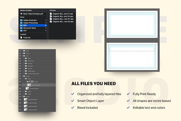 Modern Envelope Stationery Templates | Design Shack