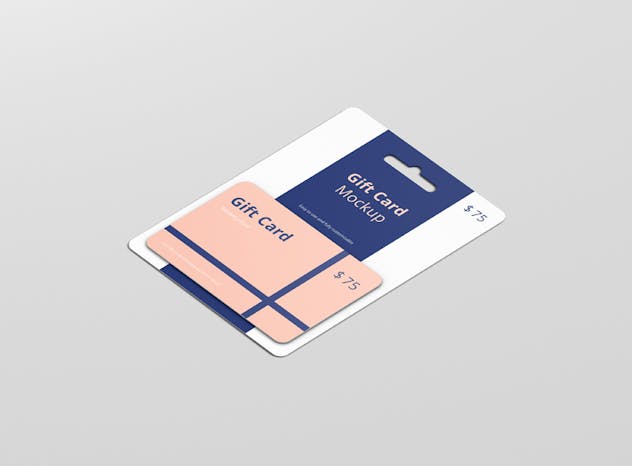 Modern Gift Card Mockup | Design Shack