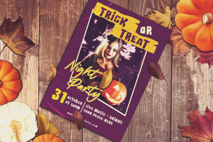 Minimal Halloween Flyer Template | Design Shack