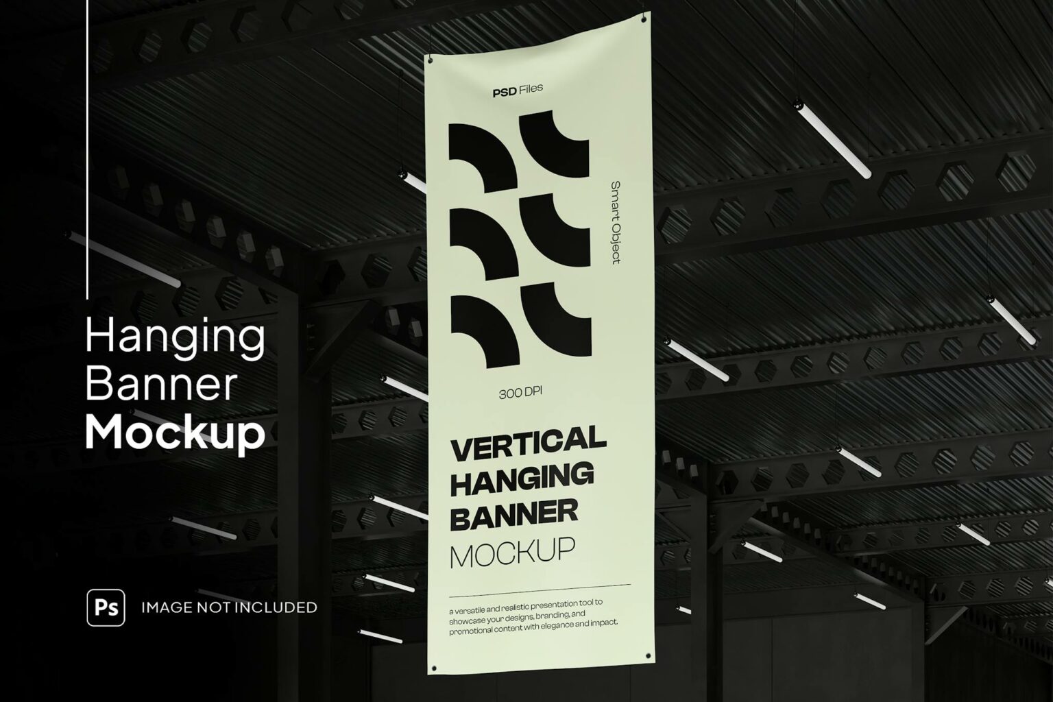 Modern Hanging Banner Mockup PSD | Design Shack