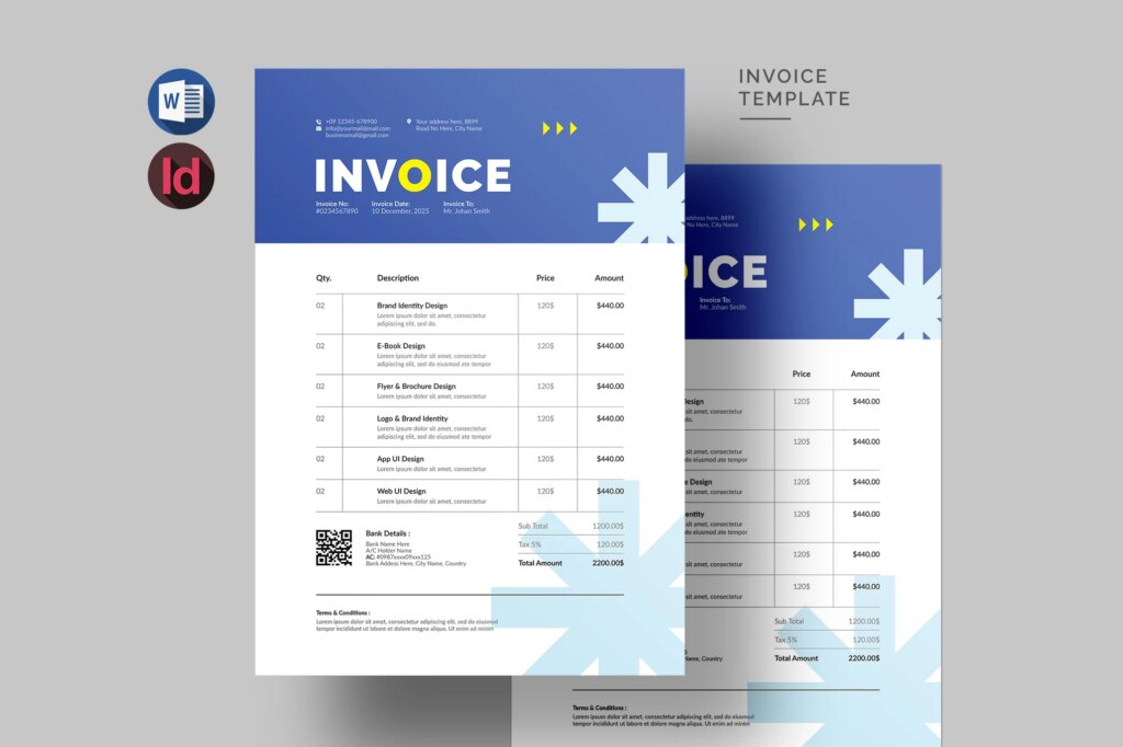 40+ Best Invoice Templates for Word (Free & Pro) 2025 | Design Shack
