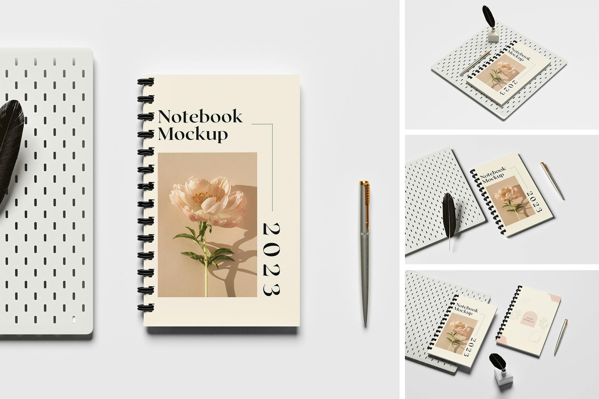 Modern Spiral Notebook Mockup | Design Shack