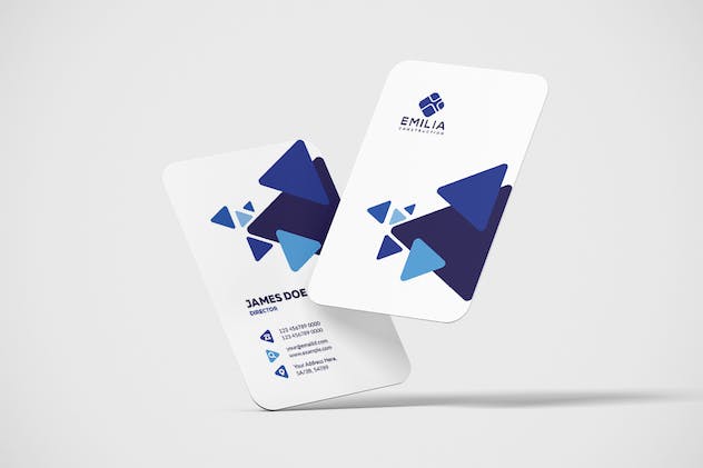 Modern Triangle Business Card Template | Design Shack