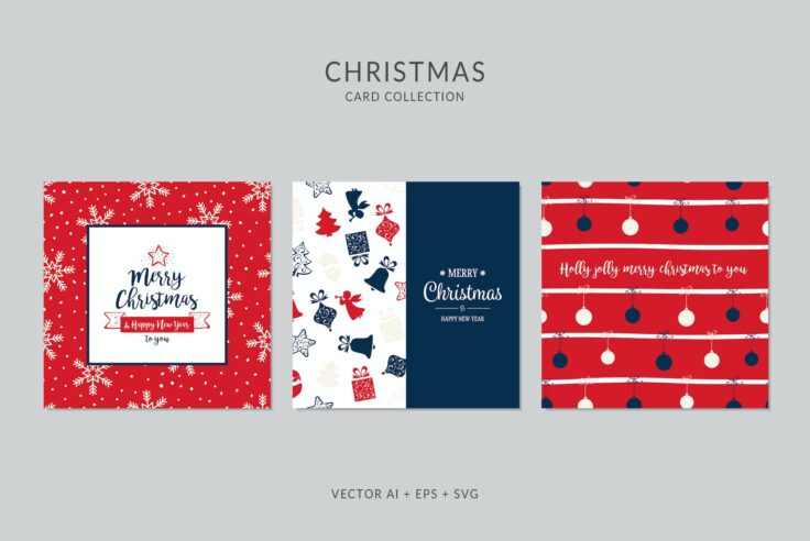 30+ Best Christmas Card Templates for Photoshop